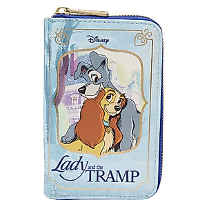 Loungefly Disney Lady and the Tramp Book Zip Around Wallet
