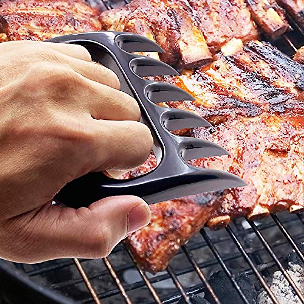 JANEMO Meat Claws,Black Meat Shredder Claws,Use for Shredding, Carving, Handling, Lifting, Pulling Apart Meat