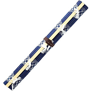 KUDOS.JP Calligraphy Brush Holder Roll-up Portable Protector, Natural Bamboo Brush Wrap - Japan Import