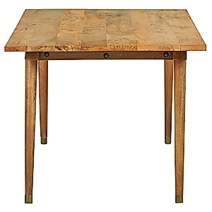 Amazon Brand - Rivet Clio Solid Rectangular Mango Dining table, Brown, 36" D x 64" W x 30" H