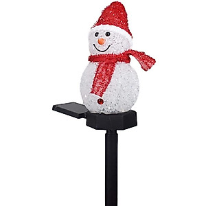KOSHSH Garden Solar Snowman Lights Outdoor Decorations Lighting Stake Lights for Home Outdoor Yard Lawn Christmas Holiday Winter Decor