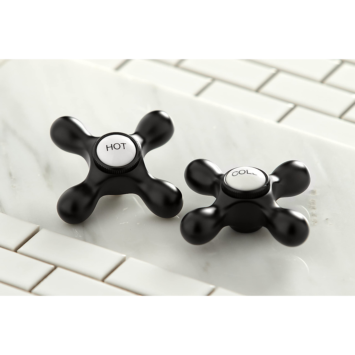 Kingston Brass KS1270AXBS Heritage Bridge Kitchen Faucet, 8-9/16" in Spout Reach, Matte Black