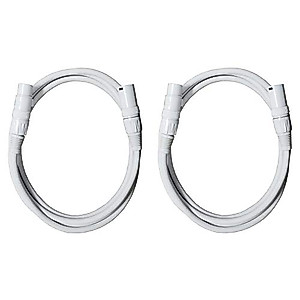 Audio2000'S E80106P2 Two-Pack 6-Feet XLR Female to XLR Male White-Color Balanced Audio/Recording/Microphone Cables