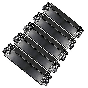 Uniflasy Porcelain Replacement Parts for Home Depot Nexgrill 720-0830H, 5 Burner 720-0888, 720-0888N, 720-0882A, 720-0882S, 6 Burner 720-0896B, 720-089 Gas Grill Heat Plates, Burner Cover, Flame Tamer