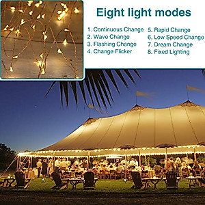 Solar String Lights Outdoor, 2-Packs 157.4ft 480LED Ultra Long Solar Fairy Lights 8 Modes Copper Wire Solar Powered Fairy Lights Outdoor Waterproof for Christmas Garden Yard Party Patio Tree