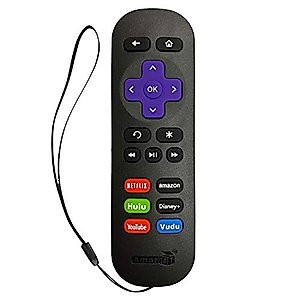 Original Amaz247 Roku Remote for Roku Player (Any Box of Roku Device) (Roku 1/2/3/4, HD/LT/XS/XD), Express/Premiere/Ultra; NOT for Roku TV or Roku Stick
