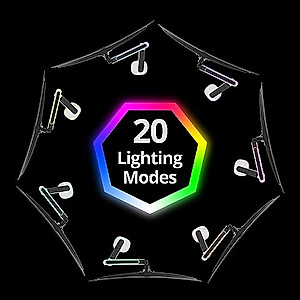 AVLT Single 27”-45” RGB Gaming Monitor Arm Desk Mount Built-in 20 Lighting Modes Touch Button Control Fits Flat/Curved/Ultrawide Monitor Height Swivel Tilt Rotation Adjustable Monitor Stand -White