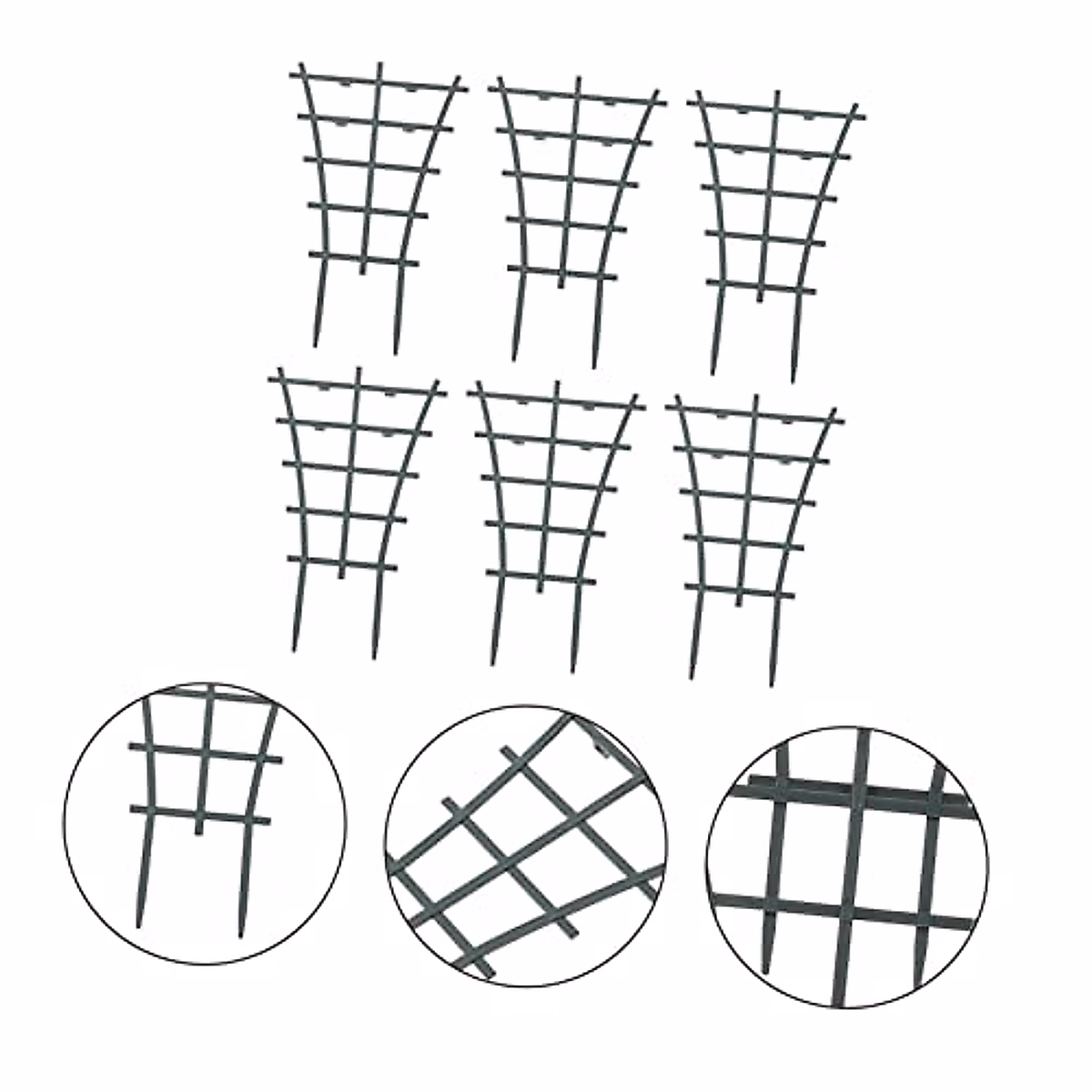 FUNOMOCYA 12pcs Garden Climbing Frame Plant Pots Outdoor Plastic Display Stands Plastic Flower Pots Green Plants Greenery Stems Rose Trellis Plant Climbing Rack Plant Stake Support Indoor