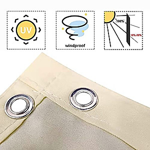 QIAOH Balcony Privacy Screen Cover 2.5x13.2ft, Backyard Privacy Screens, Balcony Covers for Privacy Weather-Resistant Wind Screen UV Protection, Privacy Shield Fence Cover