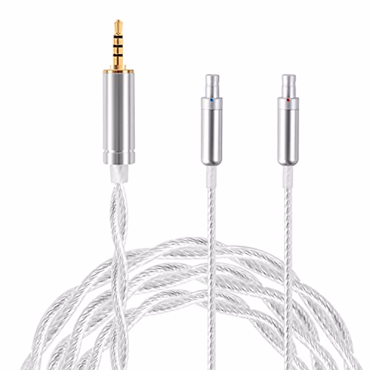 FAAEAL Silver Plated Replacement Audio Upgrade Cable Compatible with Sennheiser HD800S, HD820, HD800 Headphones,Suitable for 2.5mm/3.5mm/4.4mm Balanced Interface Sony Player (2.5mm Plug)