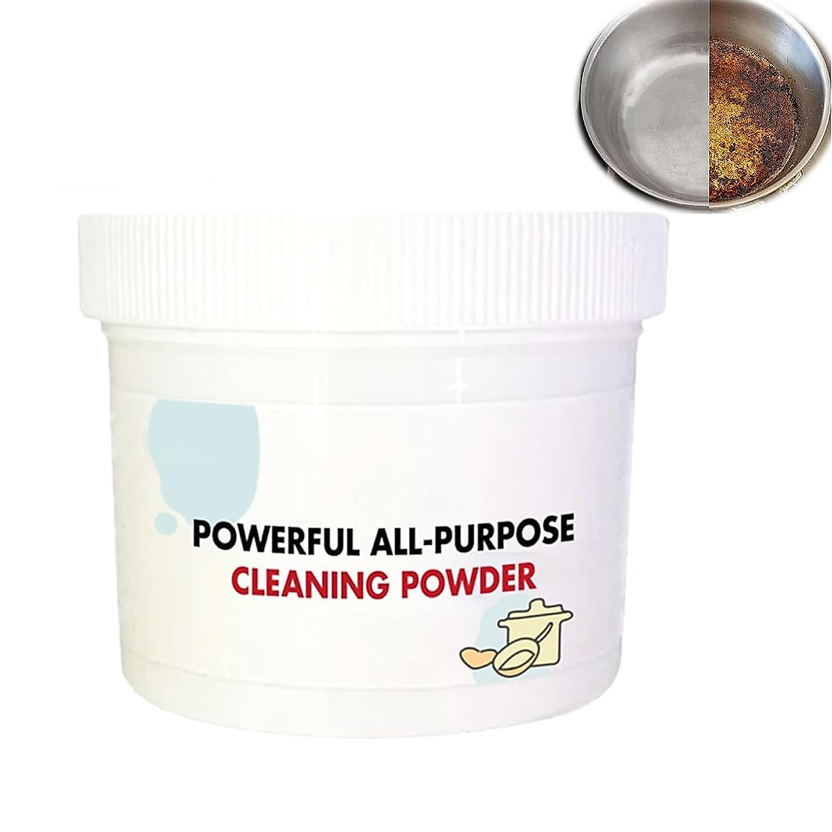 Powerful Kitchen All-Purpose Powder Cleaner,Household Multifunctional Strong Cleaning Agent,Kitchen Foam Cleaner,Stubborn Stains Cleaner,Foam Rust Remover Kitchen All-Purpose Cleaning Powder (1Pcs)
