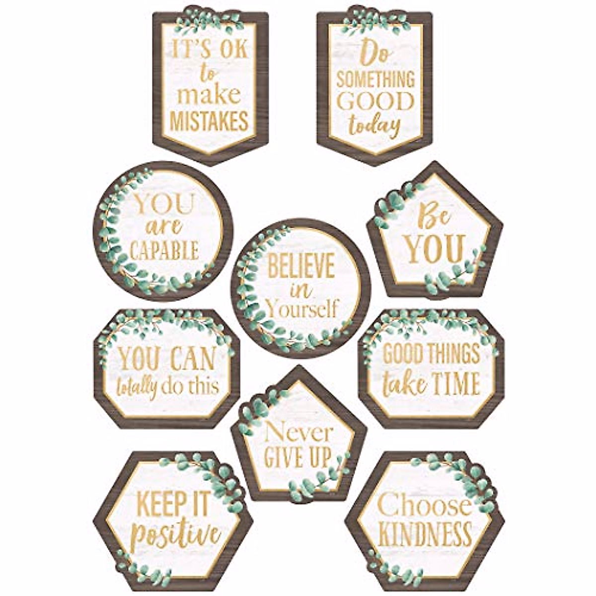 Teacher Created Resources Eucalyptus Positive Sayings Accents (TCR8464)