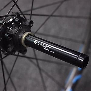 Dymoece Bicycle Wheel Fork Axle 15mm Front Thru Axle to 12mm Thru Axle Fork Adapter