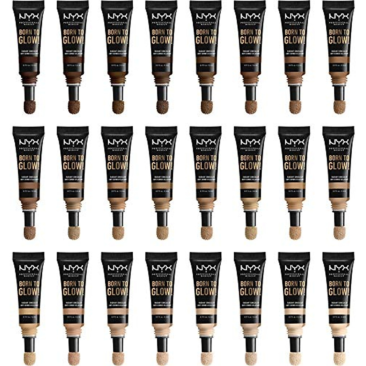 NYX PROFESSIONAL MAKEUP Born To Glow Radiant Concealer, Medium Coverage - Cappuccino
