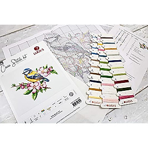 Cross Stitch Kit Luca-S - The Blue tit B1195