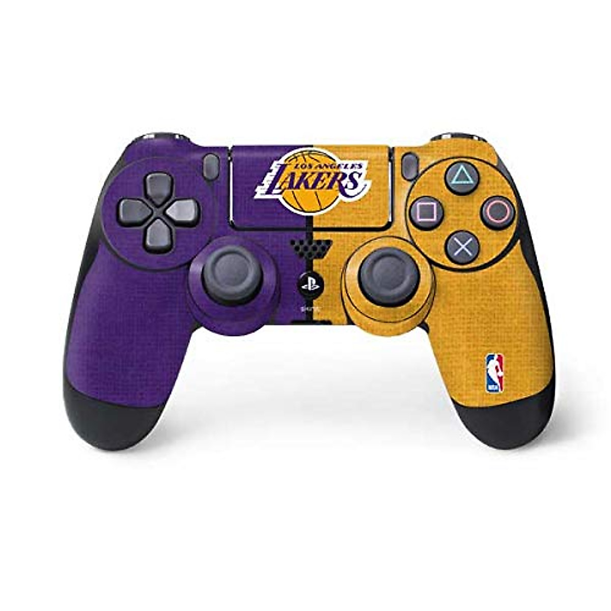 Skinit Decal Gaming Skin for PS4 Controller - Officially Licensed NBA Los Angeles Lakers Canvas Design
