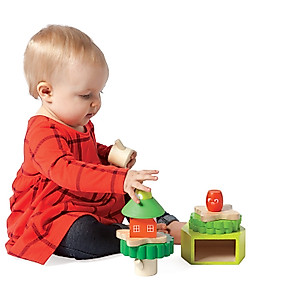 Manhattan Toy Treehouse Wooden Stacker & Block Set