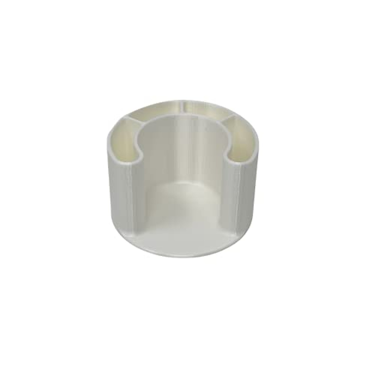 Cotton Swab Bathroom Organizer - Perfect for Qtips and Exfoliating or Cotton Pads - Convenient Access to Qtips, Cotton Swabs, and Exfoliating Pads in Your Bathroom - Clean White Finish