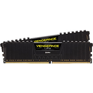 CORSAIR VENGEANCE LPX DDR4 RAM 32GB (2x16GB) 3600MHz CL18-22-22-42 1.35V Intel AMD Desktop Computer Memory - Black (CMK32GX4M2D3600C18)
