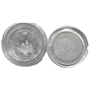 Planaria Trap Leech & Flatworm Trap/Catcher for Shrimp Tank or Aquarium by Awesome Aquatic (Combo 1 ea Glass 3 / Plastic 8 Hole)