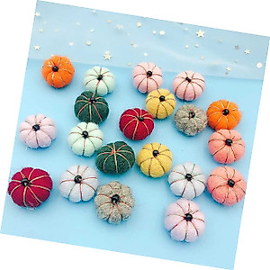 Abaodam 12pcs Felt Pumpkins Artificial Gourds and Pumpkins Pumpkin Table Centerpieces Artificial Pumpkins for Crafts Fall Party Ornament Thanksgiving Party Supplies Foam Accessories Autumn