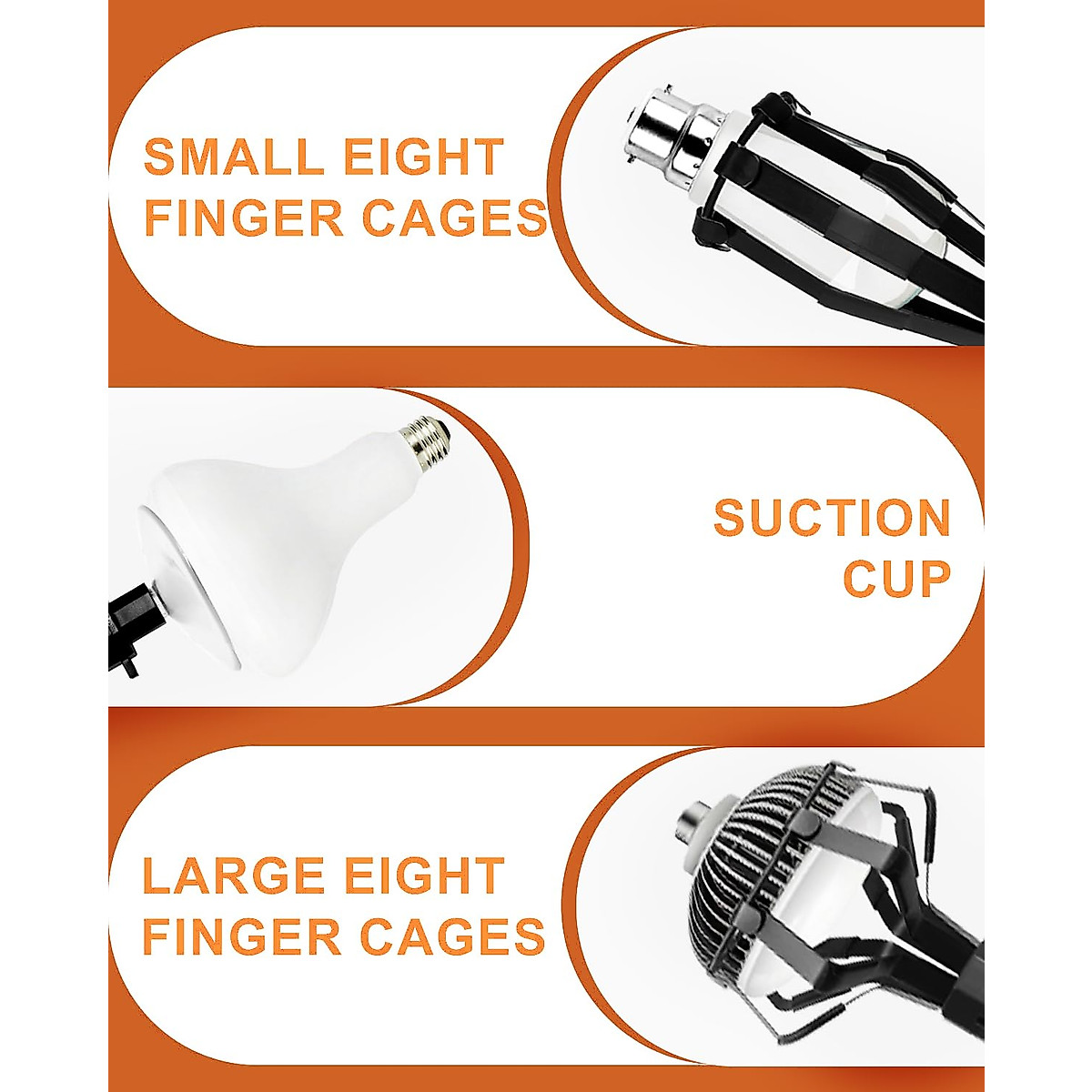 Buyplus 26FT Reach Light Bulb Changer for High Ceilings with 5-20FT Telescopic Extension Pole, Easy Flip-Tab Lock Bulb Changing Pole Extension with Basket and Suction Cup for Recessed Lights