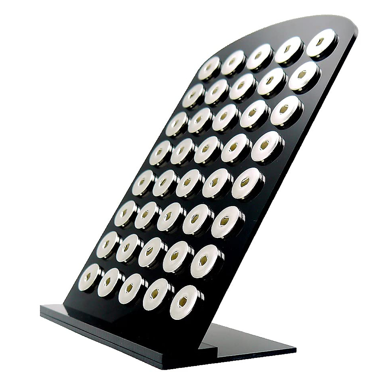 Ladieshow Acrylic Snap Button Jewelry Display Board for Larger Size 12mm 18mm 20mm Button