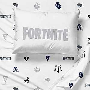 Jay Franco Fortnite Neon Stripe Twin XL Sheet Set - 3 Piece Set Super Soft and Cozy Kid’s Bedding - Fade Resistant Microfiber Sheets (Official Fortnite Product)