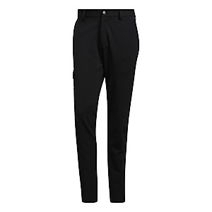 adidas Golf Men's Recycled Polyester Warp Knit Cargo Pant, Black, 3334