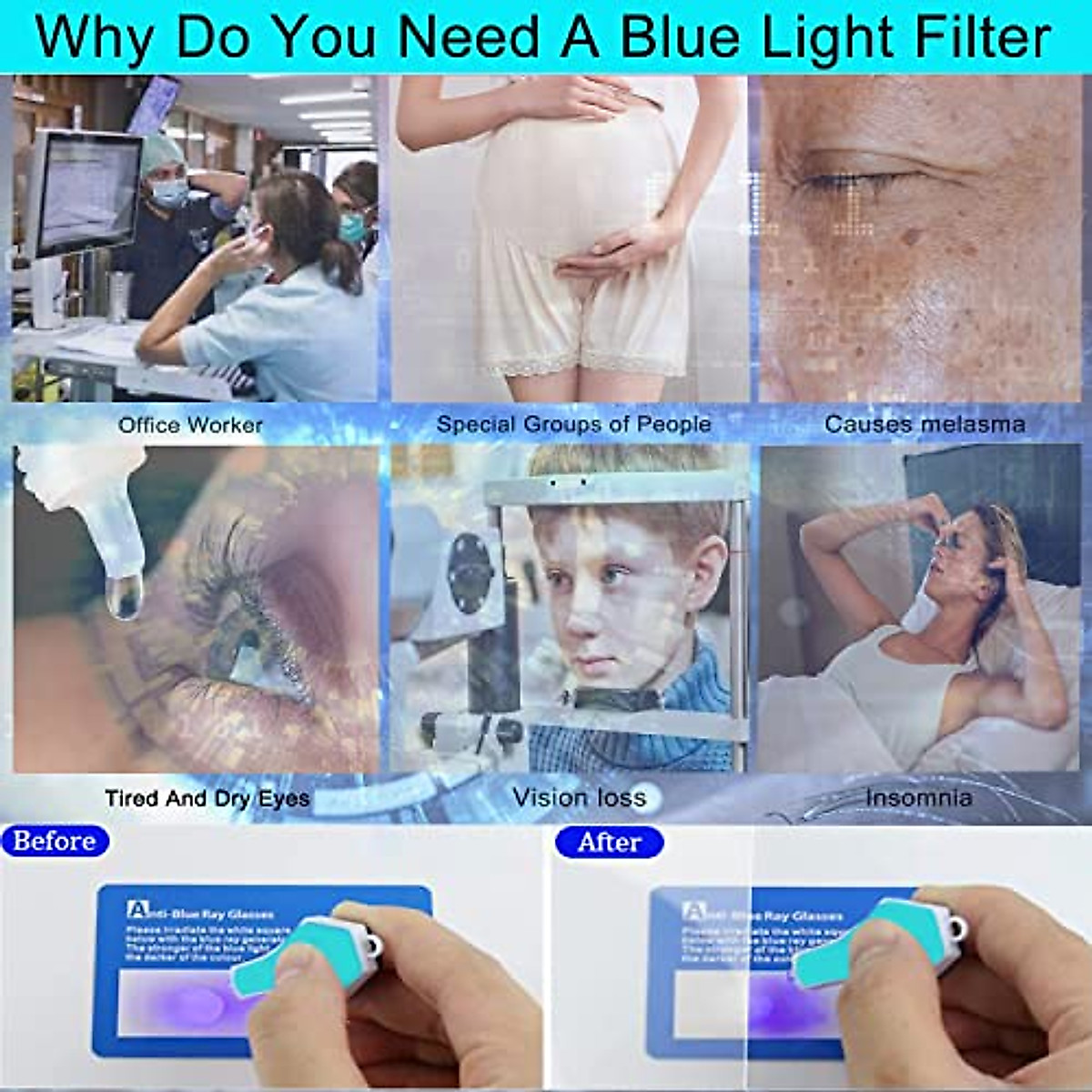 i-Tensodo 2 Pack 14 inch Anti Blue Light(Matte) Screen Protector for Dell Inspiron 7420 7425 Multi-Touch 2-in-1 Laptop, Dell Inspiron 14 5420 5425 2-in-1 Touchscreen Laptop, Blue Light Blocking & Anti Glare Screen Filter