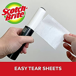 Scotch-Brite Mini Travel Lint Roller, Works Great On Pet Hair, 6 Rollers, 30 Sheets Per Roll, 180 Sheets Total