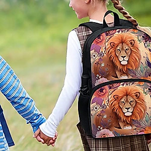 SYtrade 17-Inch Animal Print Backpack 3D Lion King Bag Boys Daypack Child Schoolbag