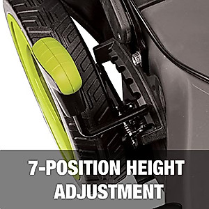 Sun Joe 24V-X2-21LM 48-Volt 21-Inch 1100-Watt Max Brushless Cordless Lawn Mower, 7-Position Mowing Height Adjustment w/Rear Collection Bag