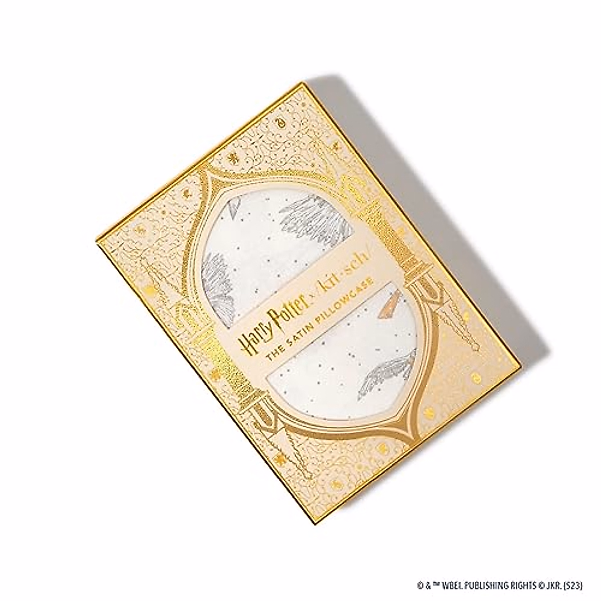 Harry Potter x Kitsch Satin Pillowcase | Softer Than Silk Pillowcase | Cooling Pillow Case Cover with Zipper | Pillowcase Satin for Hair & Skin | Pillow Cases Standard Size Queen (Owl Post, 1 Pack)