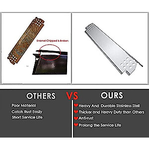 MikeGarden Replacement Parts for Nexgrill 720-0830H 720-0830D 720-0888N 720-0783E 720-0888 BHG 720-0783W 720-0783H Grill Master 720-0697 2 Pack Grill Grate 4 Pack Grill Burners and Heat Plates