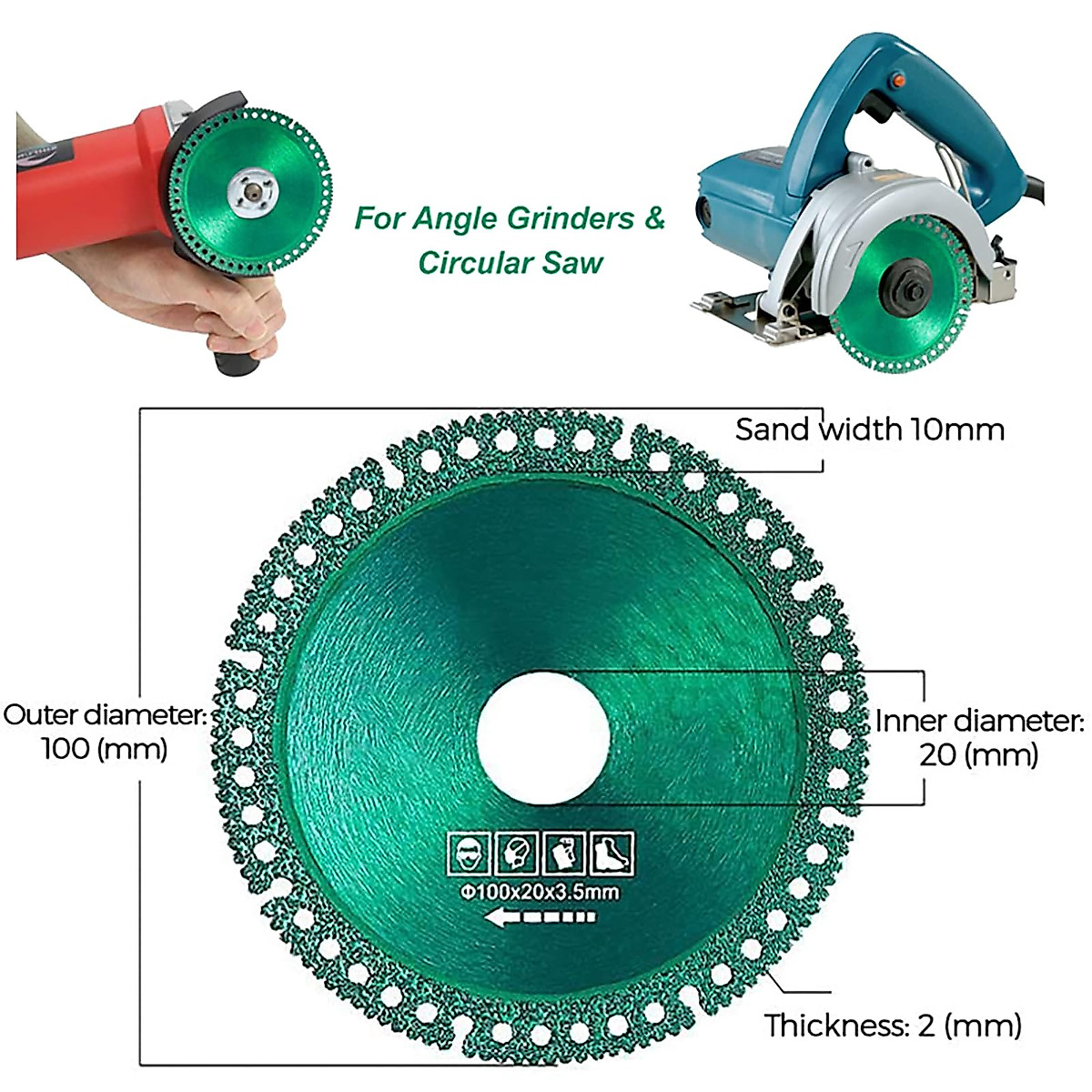 Indestructible Disc for Grinder, Indestructible Disc 2.0 - Cut Everything in Seconds Composite Multifunctional Cutting Saw Blade 4 Inch Ultra-Thin Cutting Blade for Angle Grinder (1 Piece)