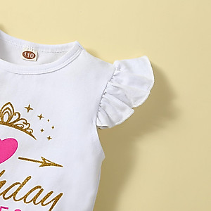 Toddler Kids Baby Girls Birthday Princess Party Outfits Dress Ruffle Tshirt Sleeveless Vest Summer Top+ Sequins Polka Dot Mesh Tutu Skirt 2PCS