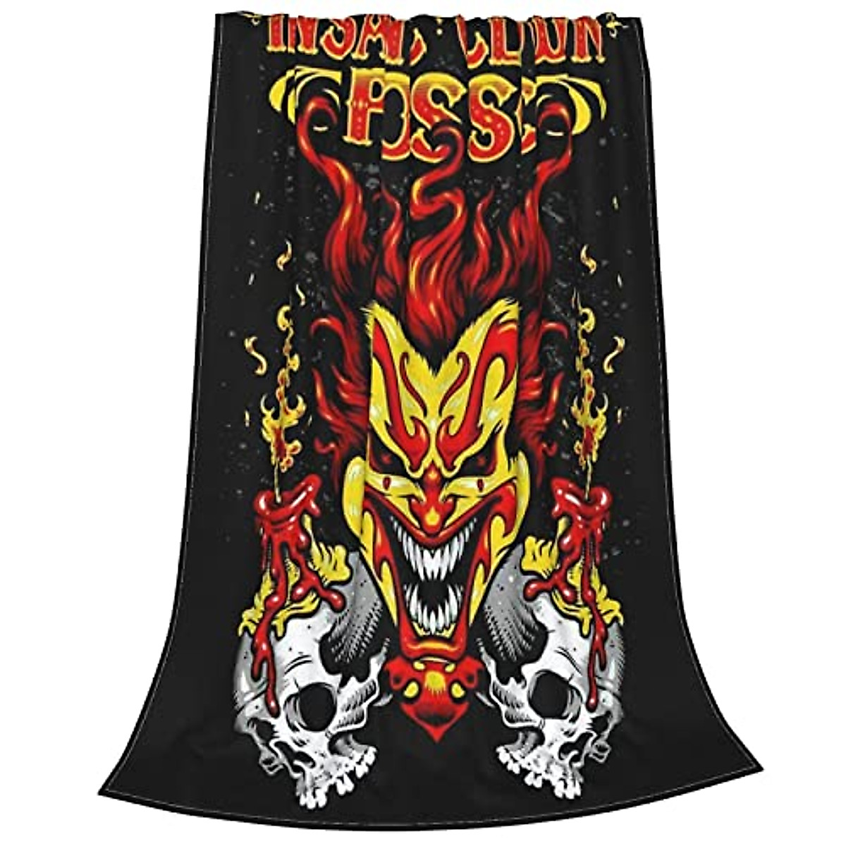 Insane Hip Clown Hop Posse Throw Blankets Flannel Blanket Lightweight Throw Blanket for Couch Bed Soft Warm Cozy 80"x60"