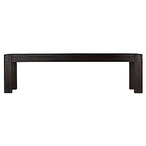 Cortesi Home Pablo Bench in Solid Wood, Brown