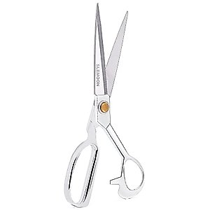 10" Sewing Scissors,Heavy Duty Tailor Scissors Shears for Fabric,Leather,Raw Materials,Dressingmaking,Altering-Professional Upholstery Shears for Dressmakers Students Office Crafting