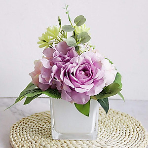 SOIMISS Artificial Roses Peony Hydrangea Flowers Bridal Wedding Bouquet for Party Wedding Decoration
