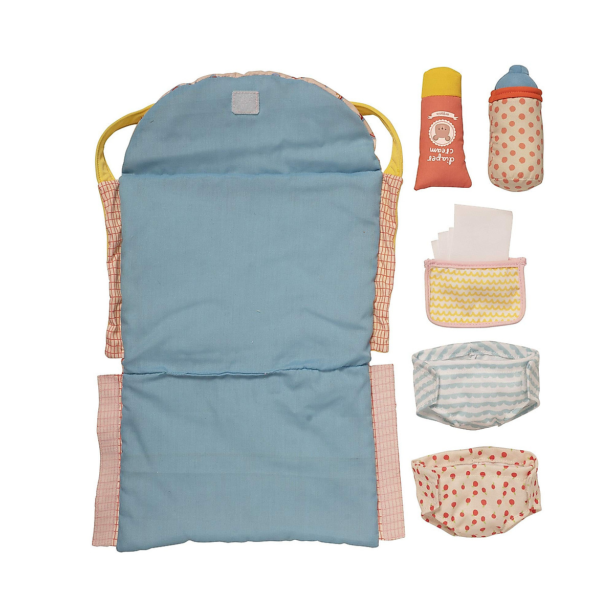 Manhattan Toy Stella Collection 11-Piece Baby Doll Diaper Bag Changing Mat Combo Set for 12" and 15" Soft Dolls