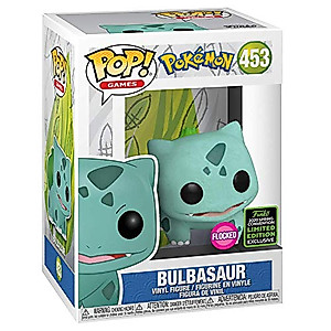 Funko Pop! Games: Pokémon - Flocked Bulbasaur Vinyl Figure, Spring Convention Exclusive