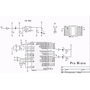Pro Micro with The bootloader Black/Blue ATmega32U4 5V/16MHz Module Controller Mega32U4 Leonardo Suitable arduino-Micro USB 3-18V