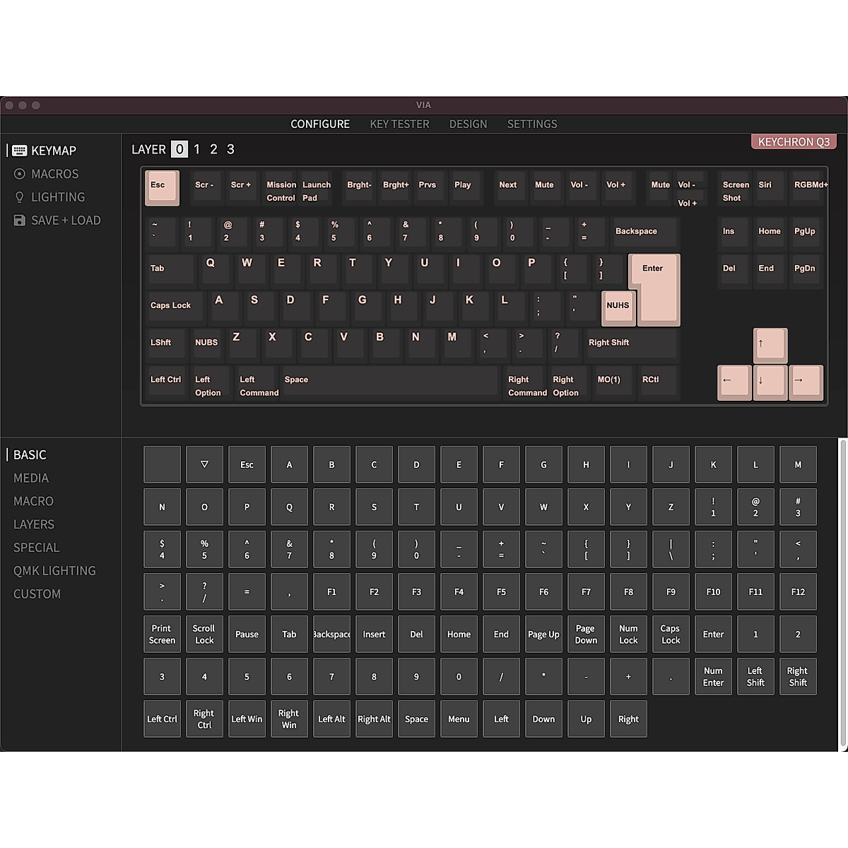 Keychron Q3 TKL Layout RGB Hot-Swappable Wired Custom Mechanical Keyboard Full Aluminum Knob ISO Barebone Version, with QMK/VIA Programmable Macro Double-Gasket DIY Kit for Mac Windows Linux-Grey