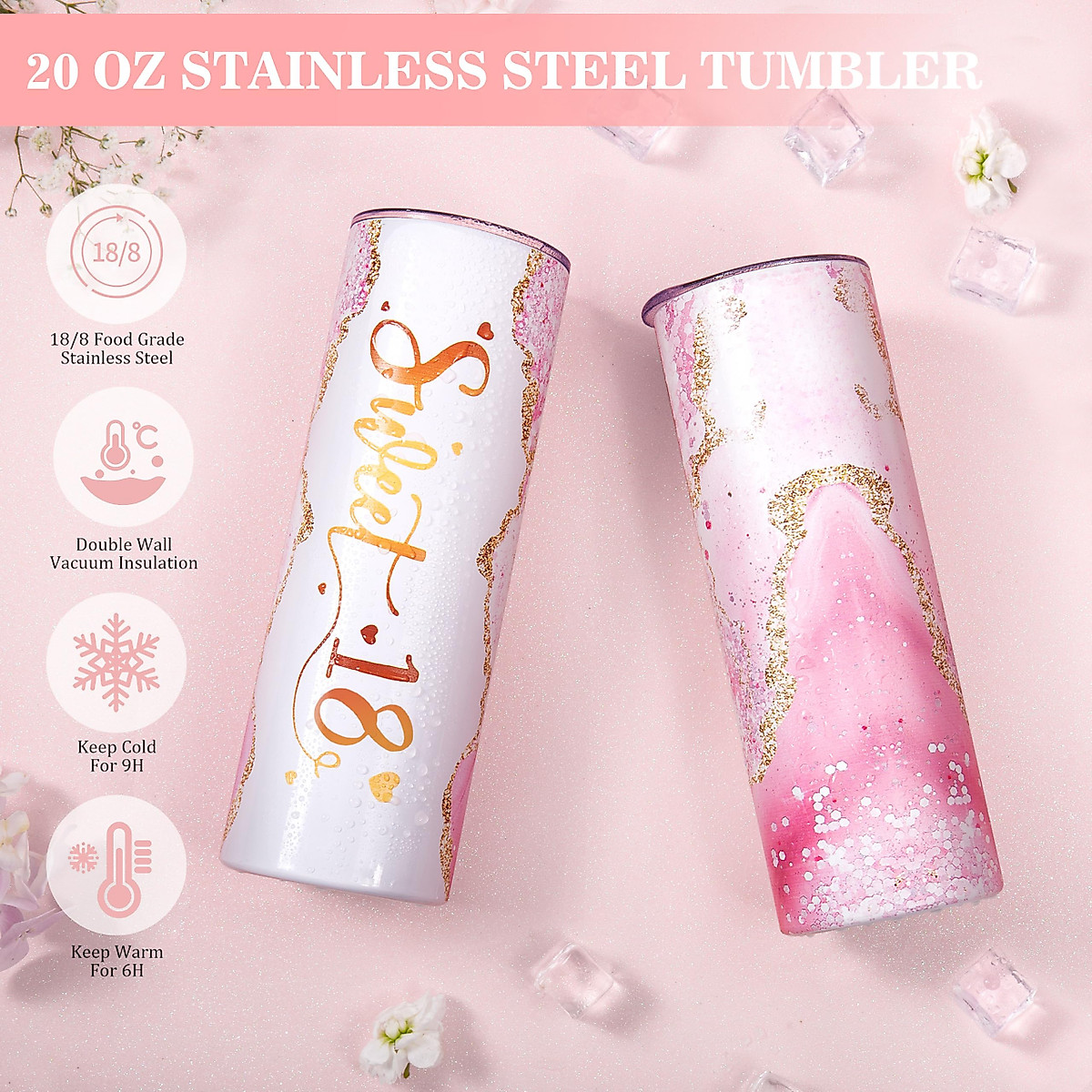 18th Birthday Gifts for Girls, 18th Birthday Gifts For Girls, 18th Birthday Decorations for Girl, 18th Best Friend First Birthday Gift For Teen Girl, Sweet 18 Birthday Gift Ideas for Her, Daughter