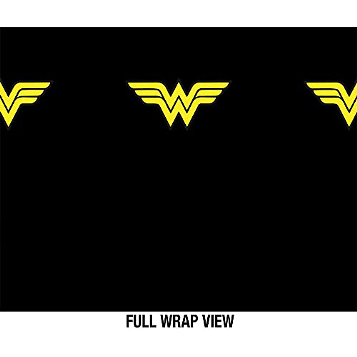 Dco - Logo OFFICIAL Wonder Woman Logo 24 oz Insulated Canteen Water Bottle, Leak Resistant, Vacuum Insulated Stainless Steel with Loop Cap, Black