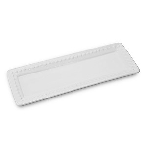 KOVOT Ceramic Rectangular Platter Set | 3 Piece Porcelain Platter Set Includes (1) Large, (1) Medium, (1) Small