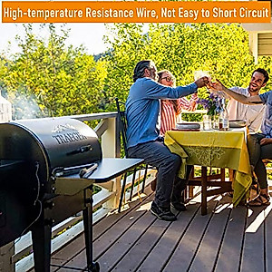 Upgraded Induction Fan Replacement Parts with High Temperature Resistant, Compatible with Traeger, Pit Boss, and Camp Chef Wood Pellet Grill Smokers Motor Accessories, AC120V 60Hz Grill Induction Fan