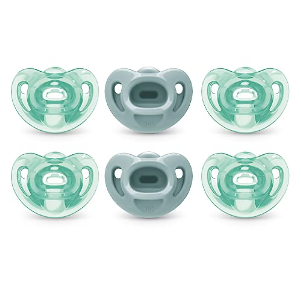 NUK Comfy Pacifiers, 0-6 Months, 6 Pack